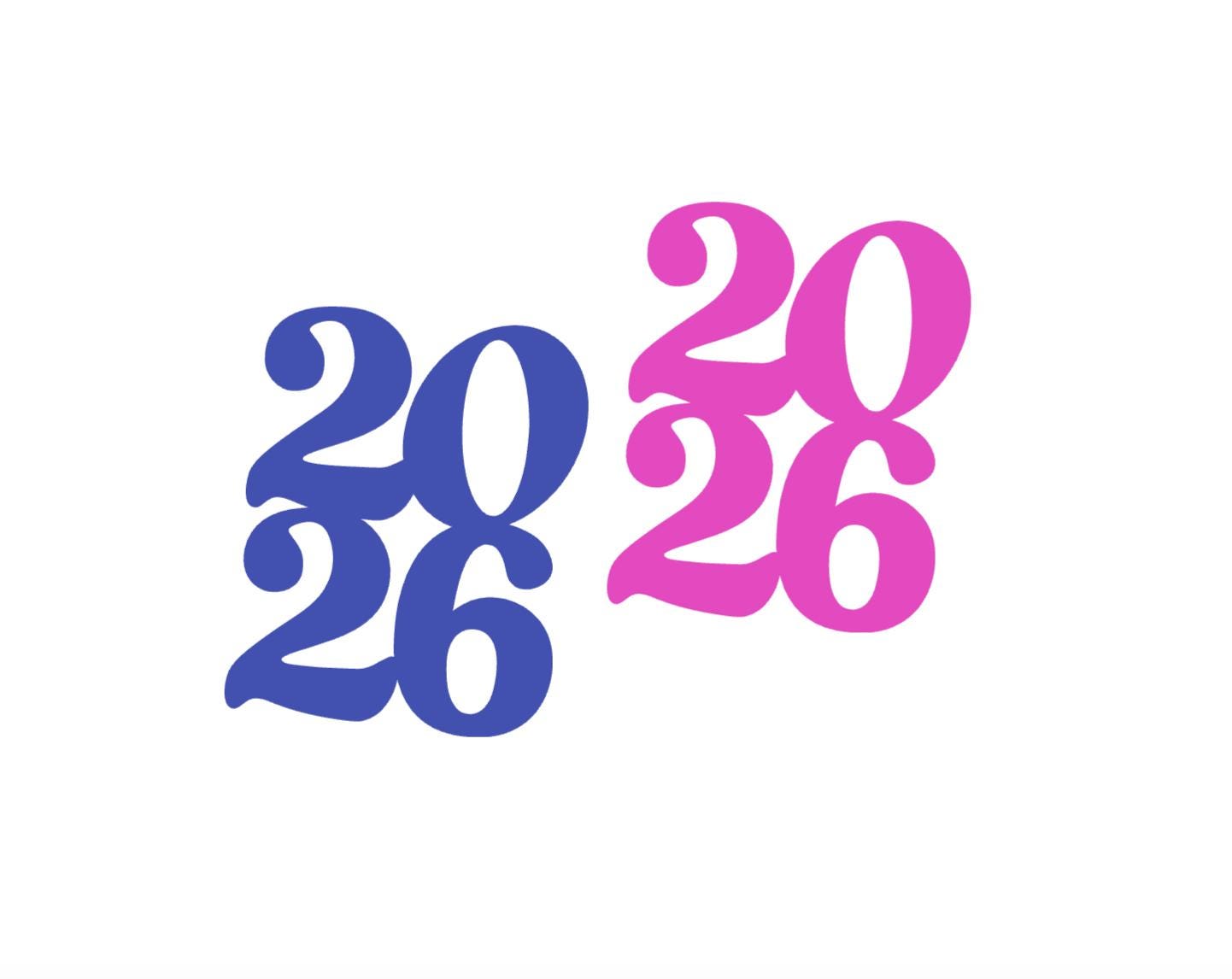 Paper Number 2026 Shape, Number 2026 Shape Cut Out, Paper 2026 Die Cut ...
