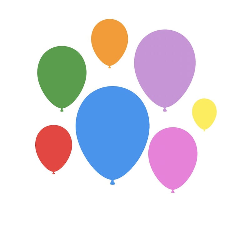 Balloon Cut Outs - Balloon Decor, Balloon Die Cuts, Paper Balloon ...