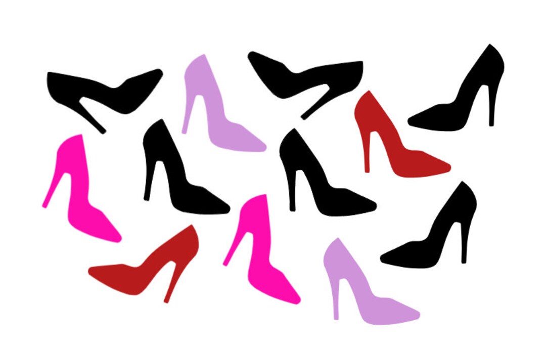 High Heel Cut Outs - Paper High Heel Shoe Die Cuts, Barbie Party ...