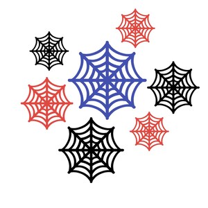 Spider Web Cut Outs - Paper Spider Web, Halloween Decor, Spiderweb Die ...