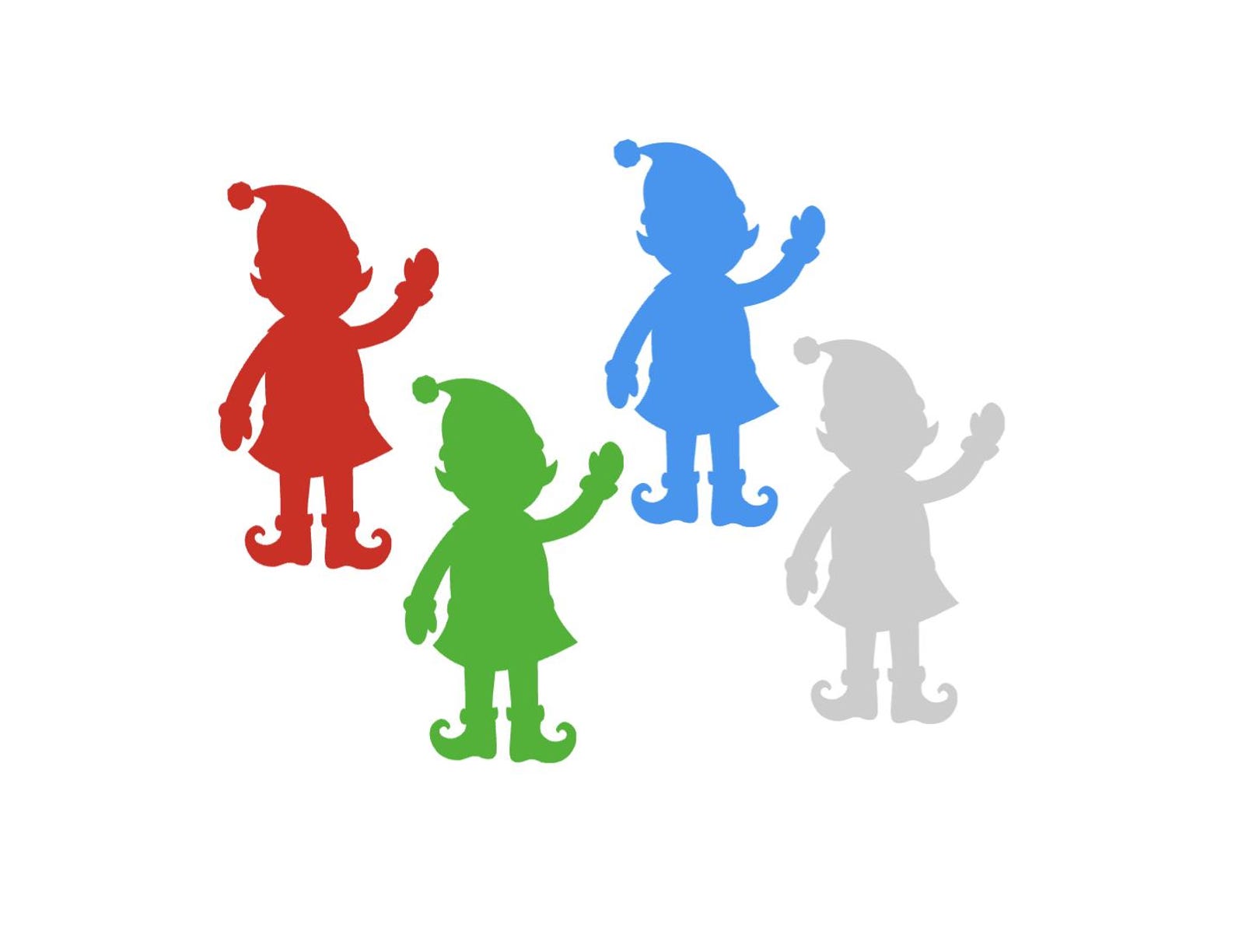 Christmas Elf Cut Outs – Paper Christmas Elf, Elves Die Cuts & Shapes ...
