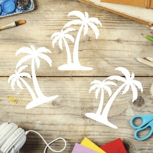 Palm Trees Cut Outs - Beach Decor, Tropical Die Cuts, Paper Palm Tree ...
