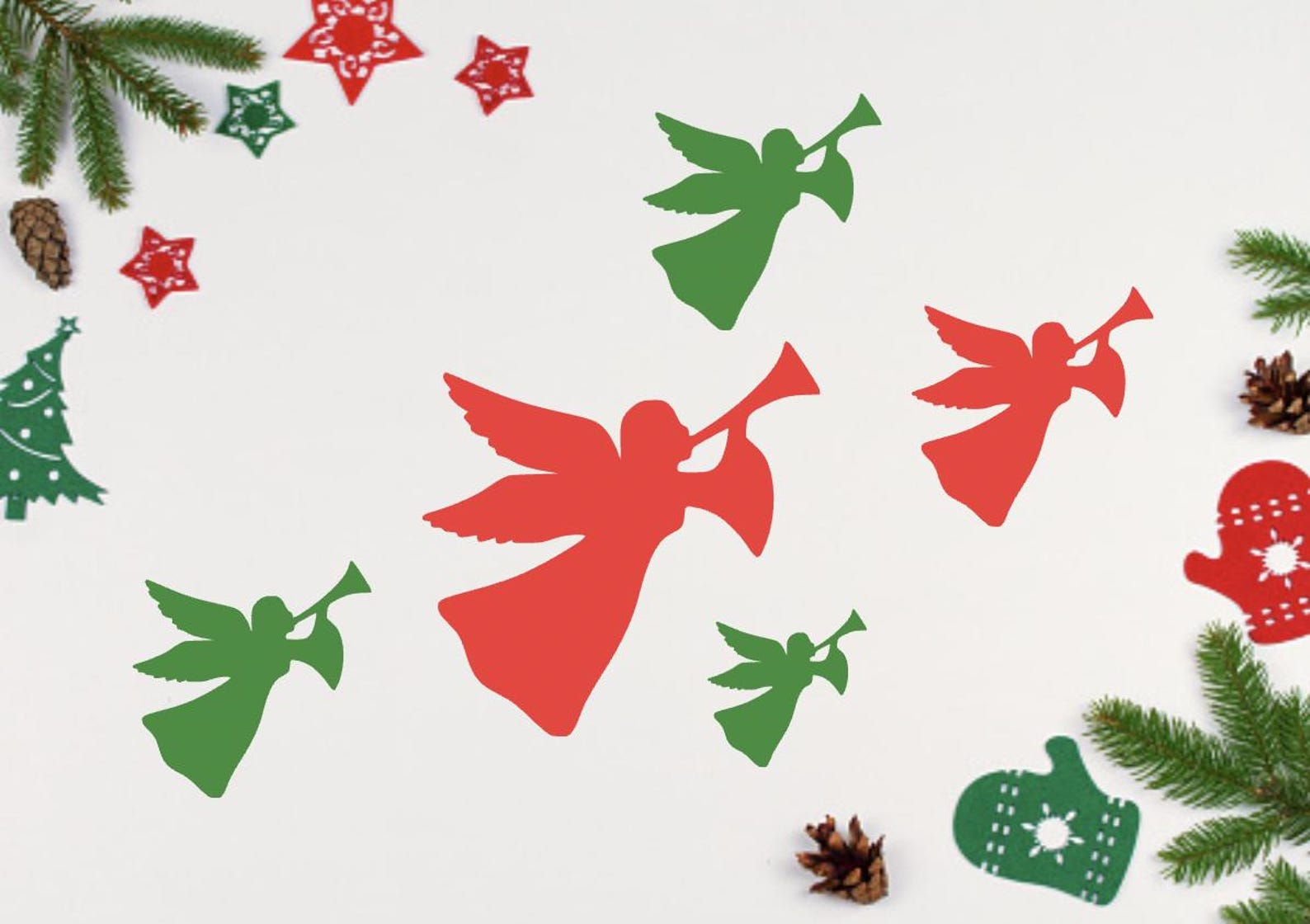 Angel Cut Outs - Angel Decor, Angel Die Cuts, Paper Angel Shapes, Angel ...