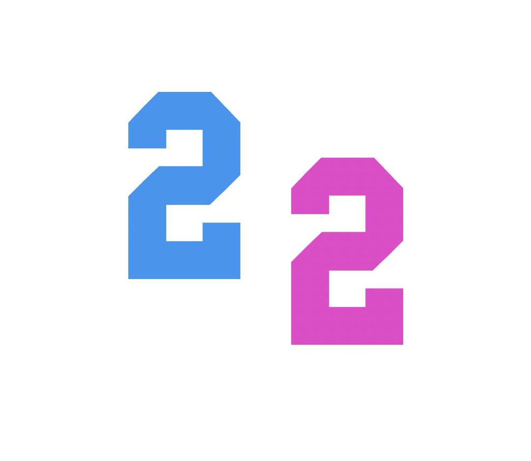 Paper Number 2 Cutouts - Paper Number 2 Dye Cuts, Number 2 Paper Cut ...