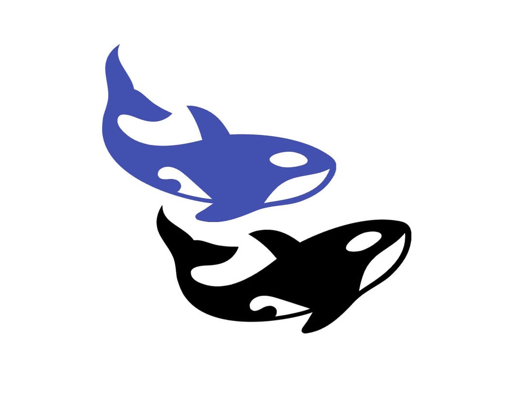Orca Whale Cut Outs - Paper Whale Shape, Orca Whale Die Cuts, Whale ...