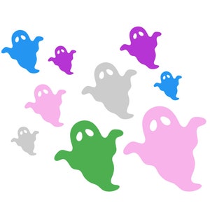 Ghost Cut Outs - Ghost Decor, Spooky Ghost Die Cuts, Paper Ghost Shapes ...
