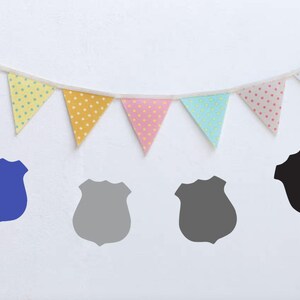 Paper Police Badge Cutout - Police Badge Shape, Paper Badge Cut Out ...