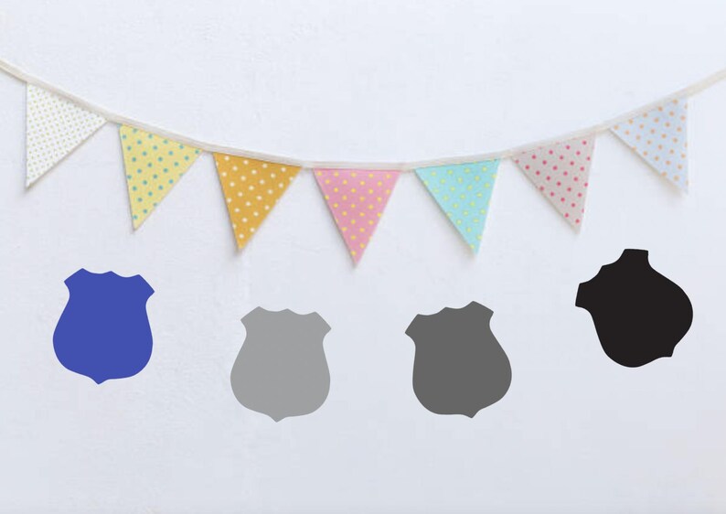 Paper Police Badge Cutout - Police Badge Shape, Paper Badge Cut Out ...