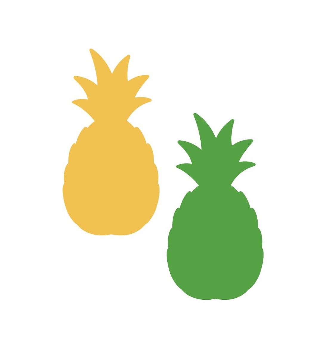 Paper Pineapple Cutouts - Paper Pineapple Dye Cuts, Pineapple Paper Cut ...