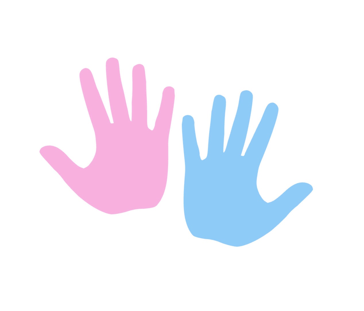 Hand Cut Outs - Hand Decor, Hand Die Cuts, Paper Hand Shapes, Hand Cut ...