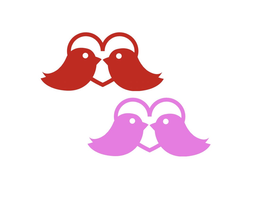 Paper Love Bird Die Cut Outs - Love Bird Shapes, Paper Love Bird Shapes ...