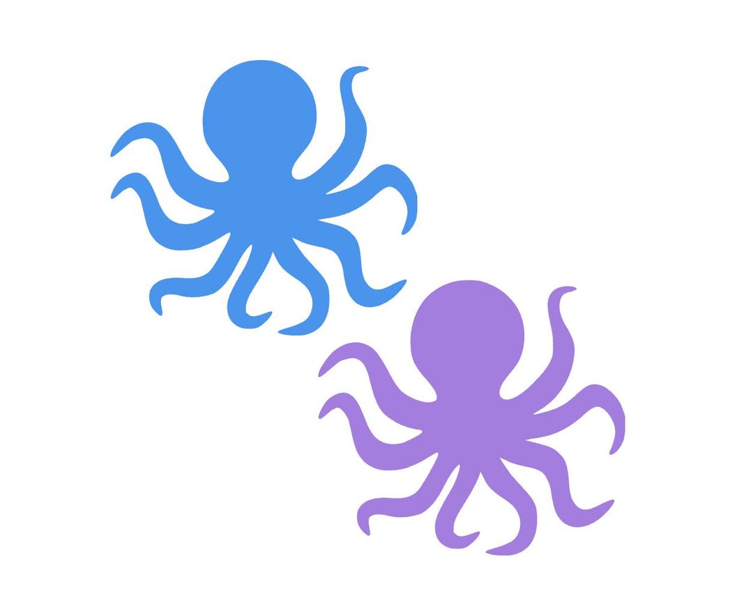 Paper Octopus Cut Outs - Octopus Die Cut, Party Supplies, Octopus ...