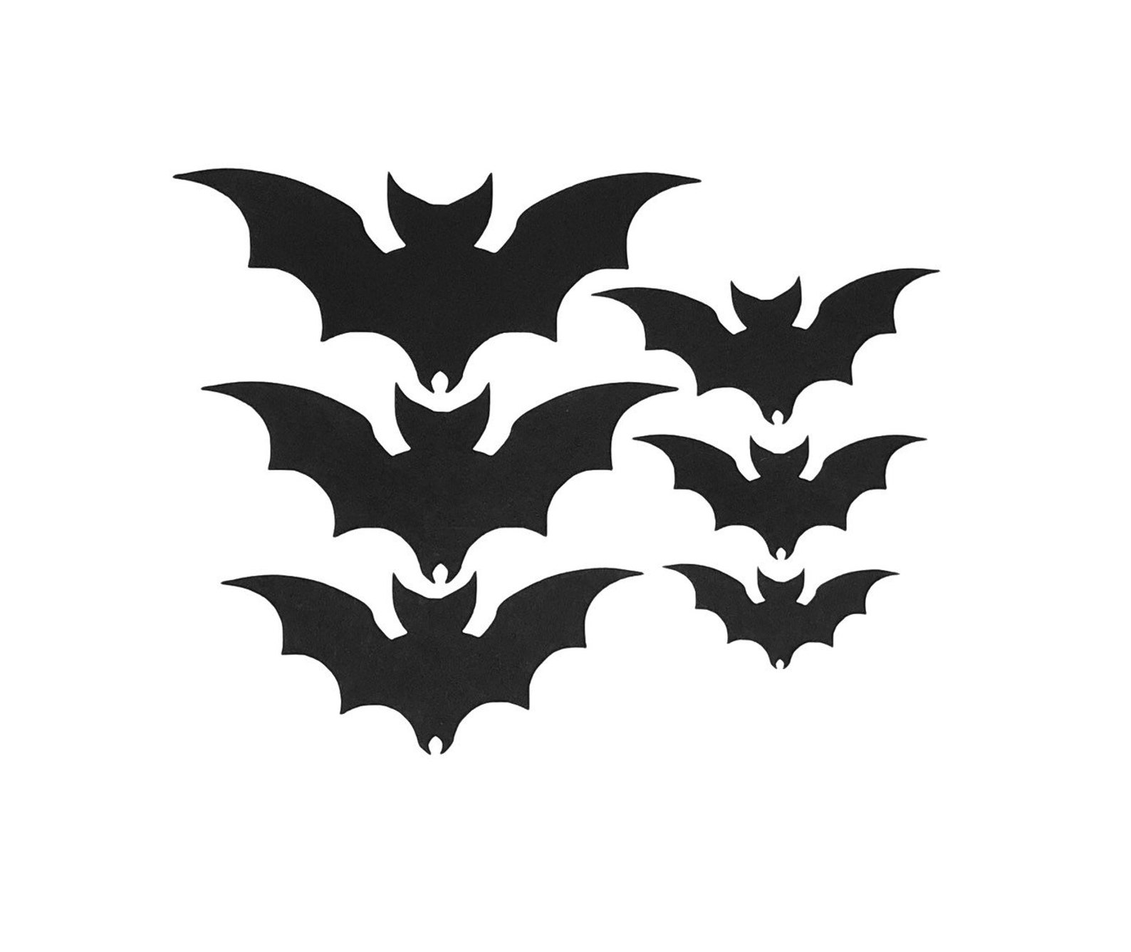 Bat Cut Outs - Paper Bats, Halloween Decor, Bat Die Cuts, Bat Dye Cuts ...