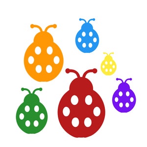 Ladybug Cut Outs - Ladybug Decor, Lady Bug Die Cuts, Ladybug Shapes ...