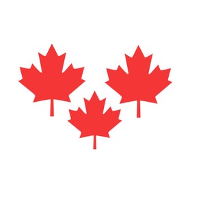 Maple Leaf Cut Outs - Paper Maple Leaf, Canada Day Decor, Maple Leaf ...
