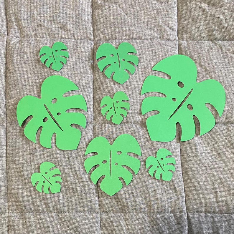Tropical Leaf Paper Cut Outs - Paper Leaf Shape, Tropical Leaf Die Cuts ...