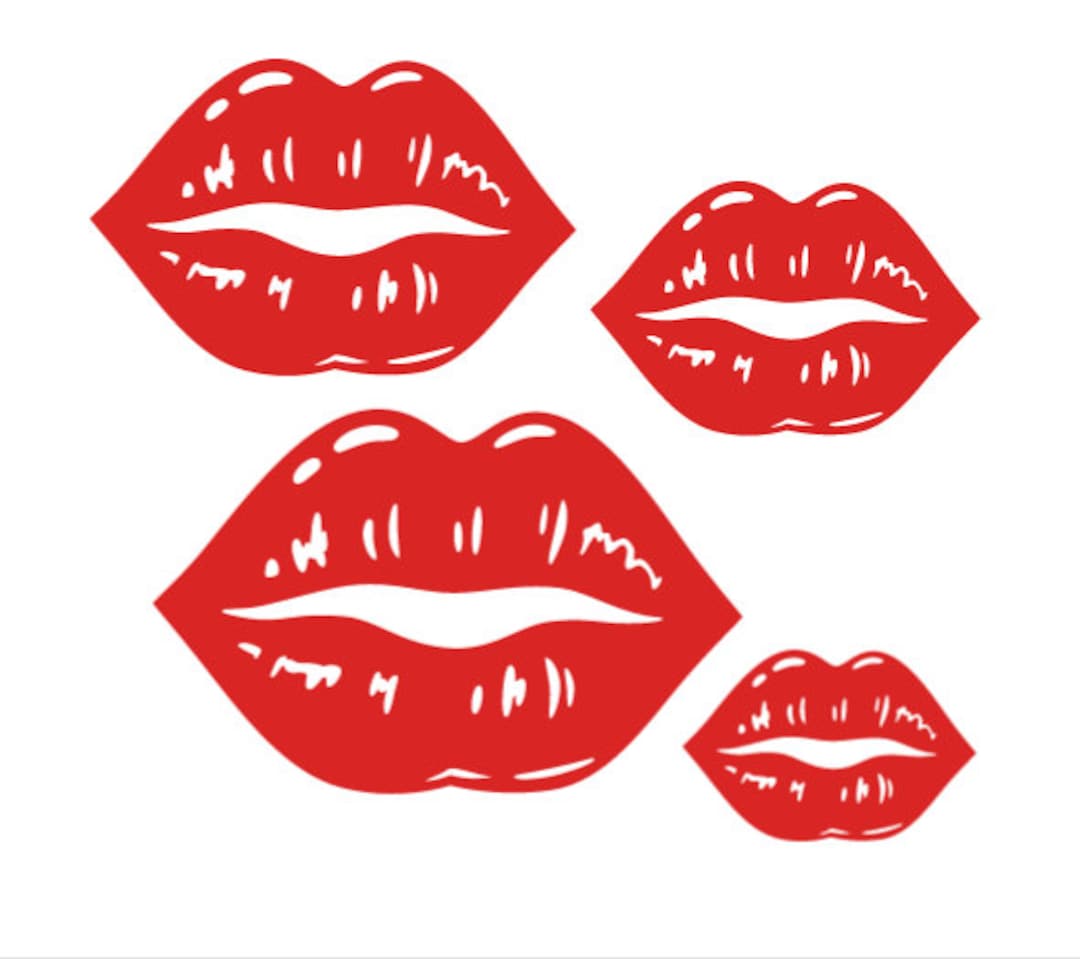 Lips Cut Outs - Paper Lips, Valentine Cut Outs, Valentines Decor ...