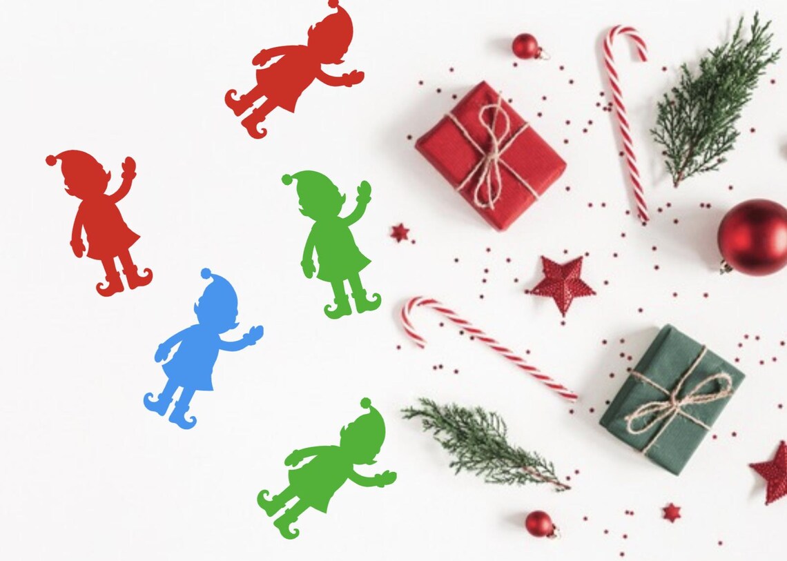 Christmas Elf Cut Outs – Paper Christmas Elf, Elves Die Cuts & Shapes ...