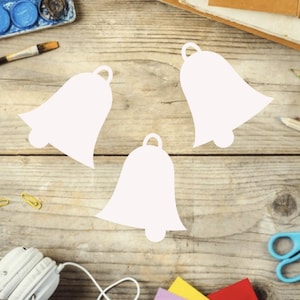 Paper Bell Cutouts - Paper Bell Dye Cuts, Christmas Bell Shapes, Paper ...
