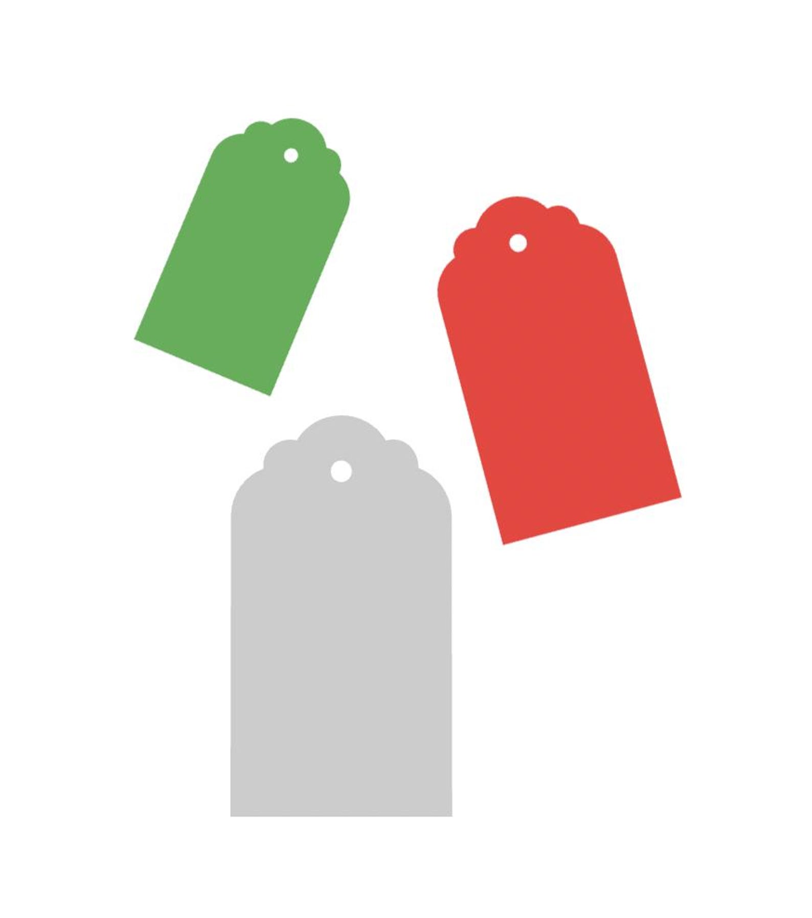 Paper Gift Tags - Scallop Top Paper Gift Tags, Scallop Top Price Tags ...