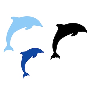 Dolphin Paper Cut Outs - Paper Dolphin Shape, Dolphin Die Cuts, Dolphin ...