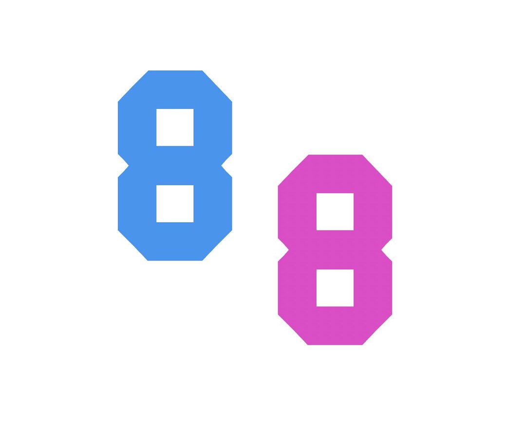 Paper Number 8 Cutouts - Paper Number 8 Dye Cuts, Number 8 Paper Cut ...