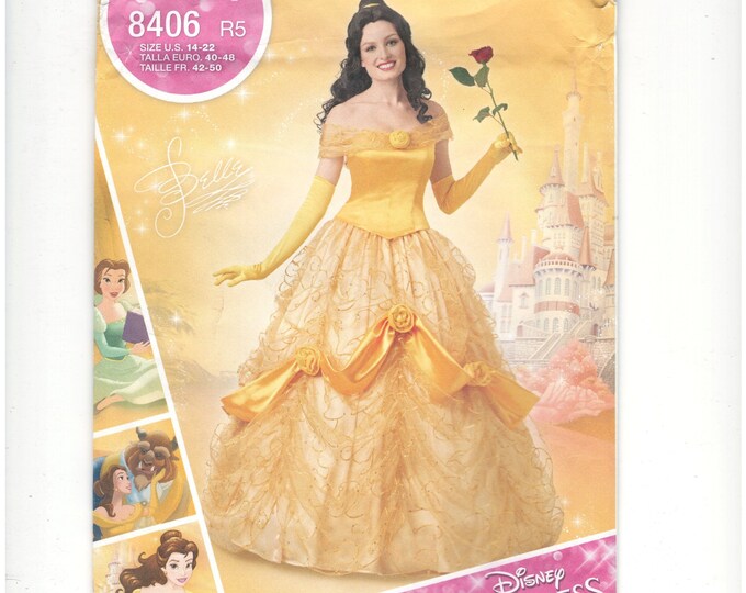 Simplicity 8406 Disney Princess Pattern Misses Sizes 14-16-18-20-22 ...