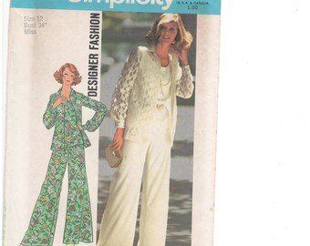 Vintage Simplicity 5510 Sewing Pattern Young Junior or Teen Size 11/12 ...