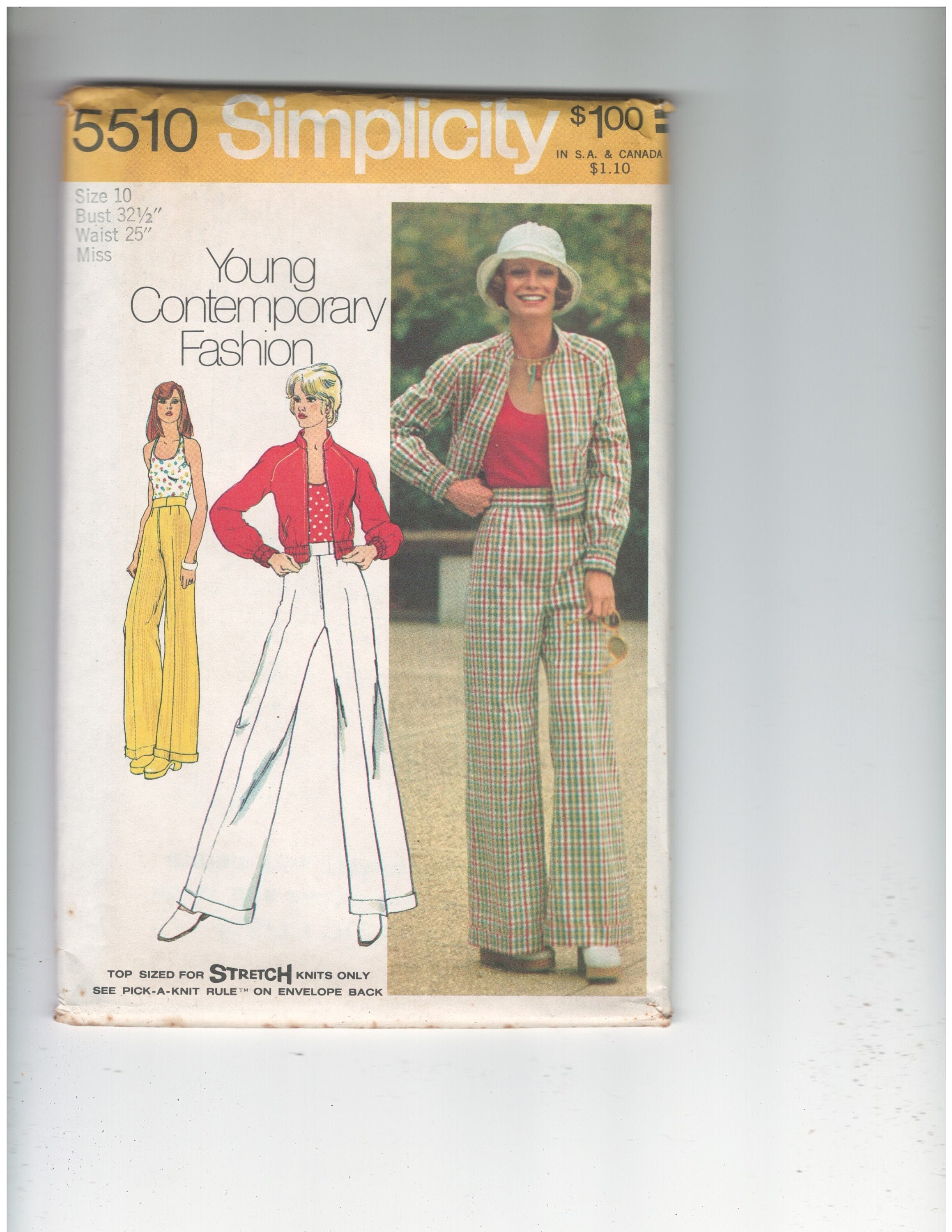 Vintage Simplicity 5510 Sewing Pattern Misses Size 10 Halter Top Long ...