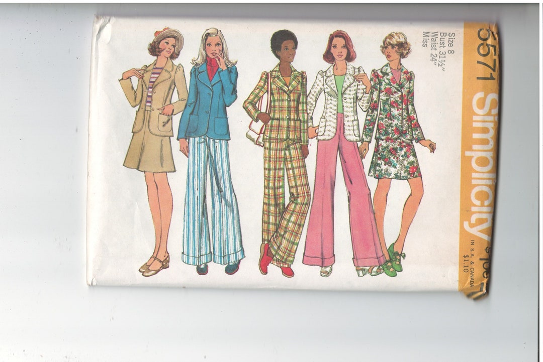 Vintage Simplicity 5571 Sewing Pattern Misses Size 8 Jacket - Etsy