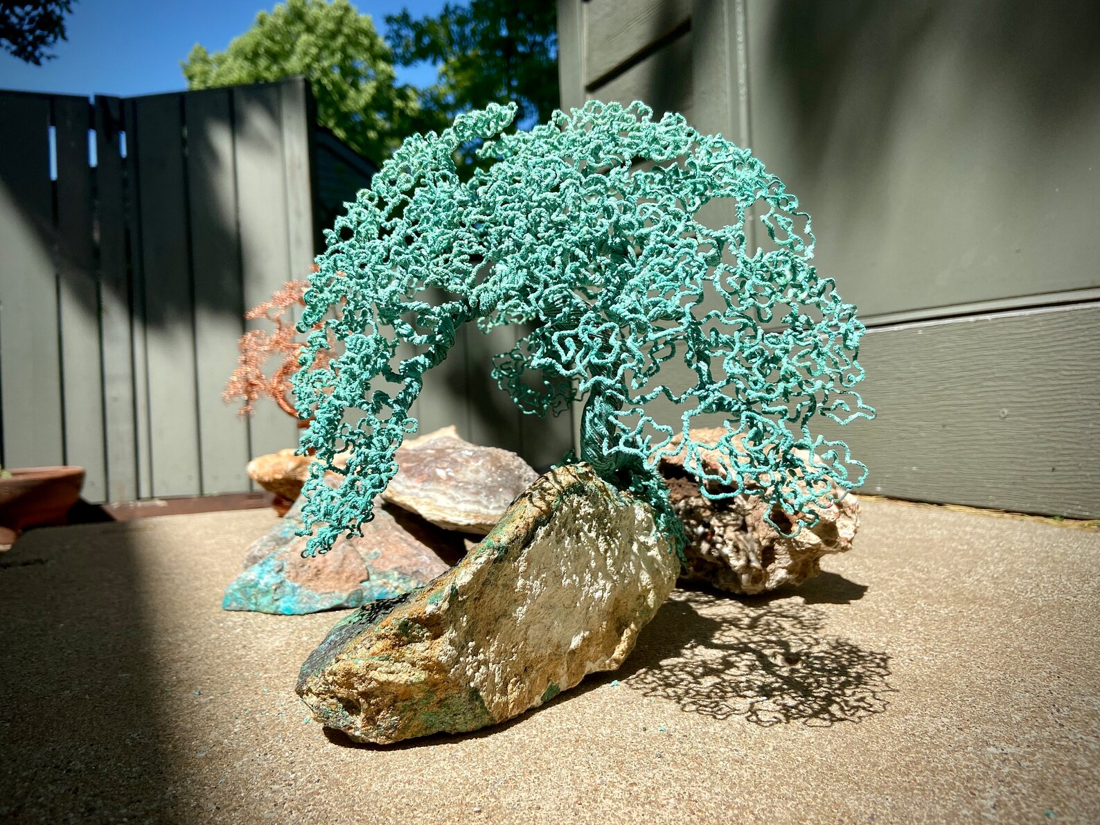 Copper Wire Tree of Life - Oxidized - on Malachite Matrix - Etsy