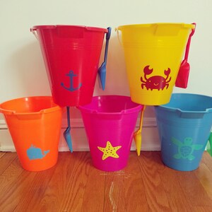 Personalized Beach Bucket Sand Bucket Fun in the Sun Beach Pail Beach ...