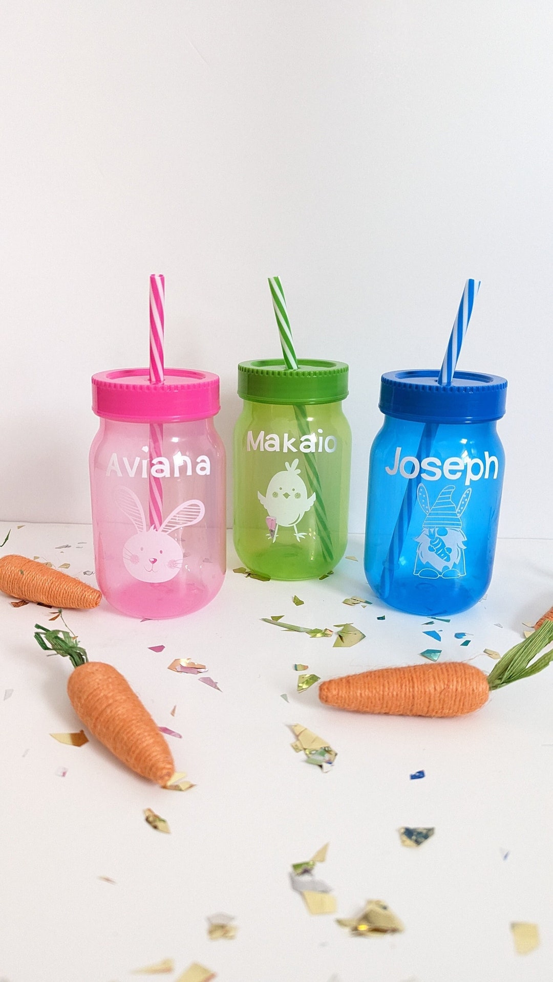 Easter Cups for Kids, Easter Basket Stuffers, Personalized Easter Bunny ...