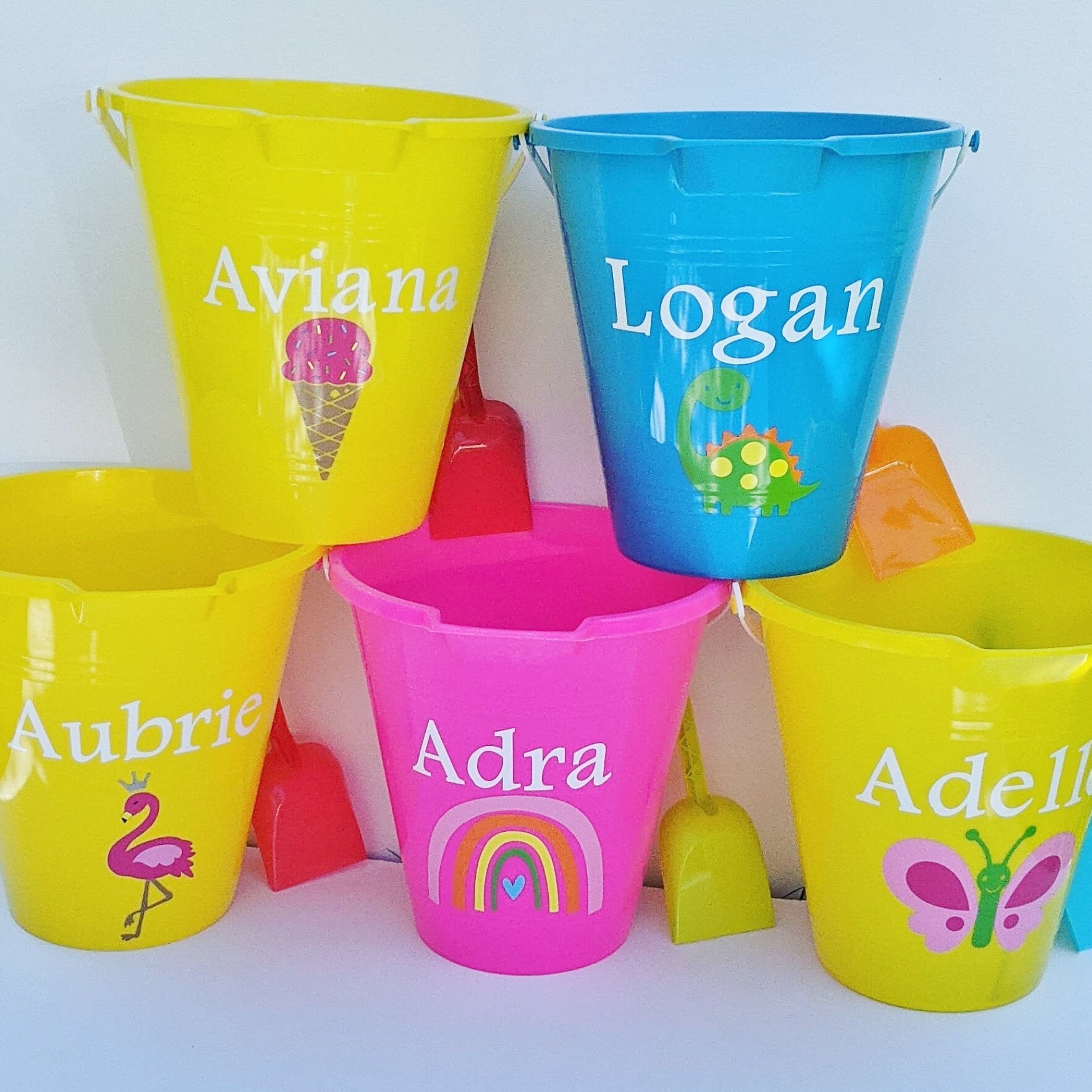 Personalized Beach Bucket Sand Bucket Fun in the Sun Beach Pail Beach ...