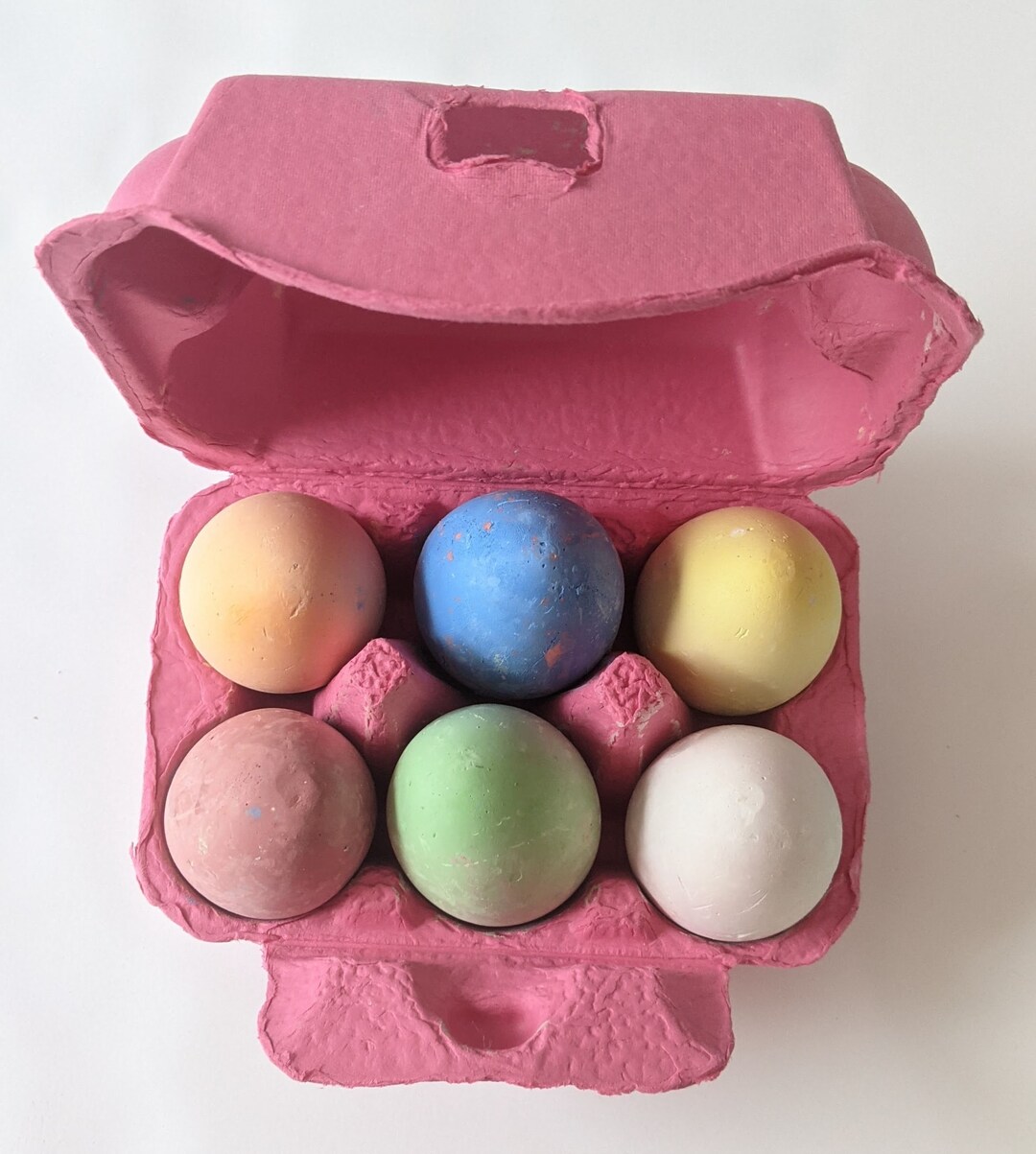 Sidewalk Chalk Egg Shaped, Easter Gifts, Egg Carton With Chalk Eggs ...