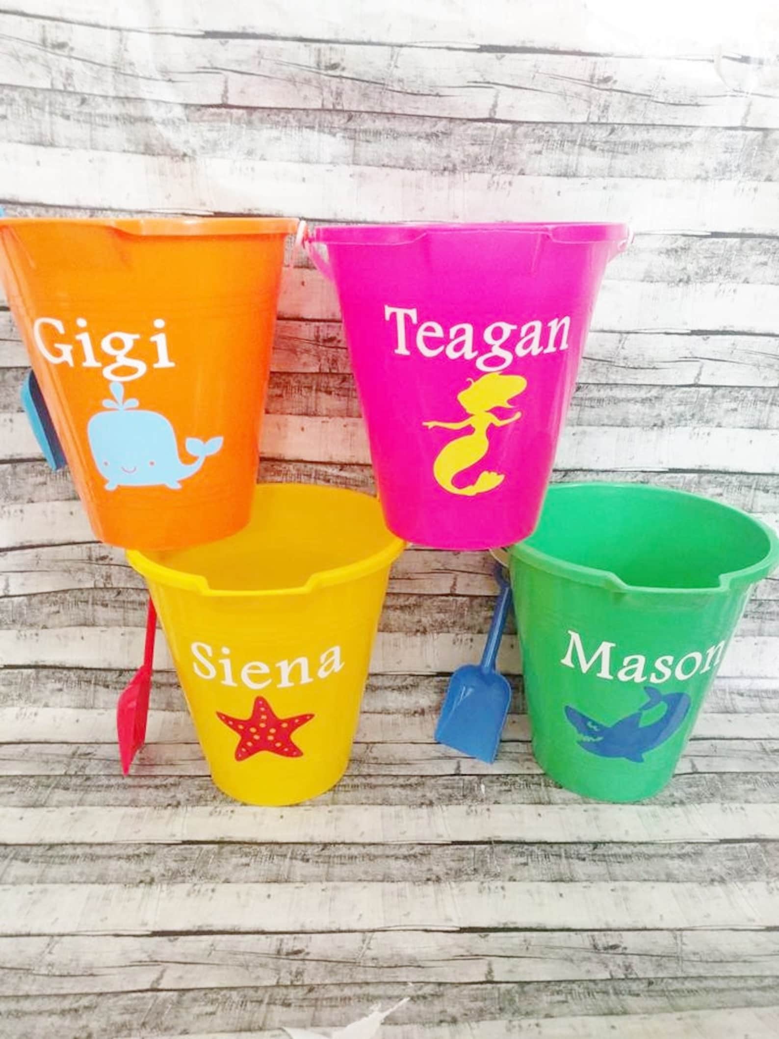 Personalized Beach Bucket Sand Bucket Fun in the Sun Beach | Etsy