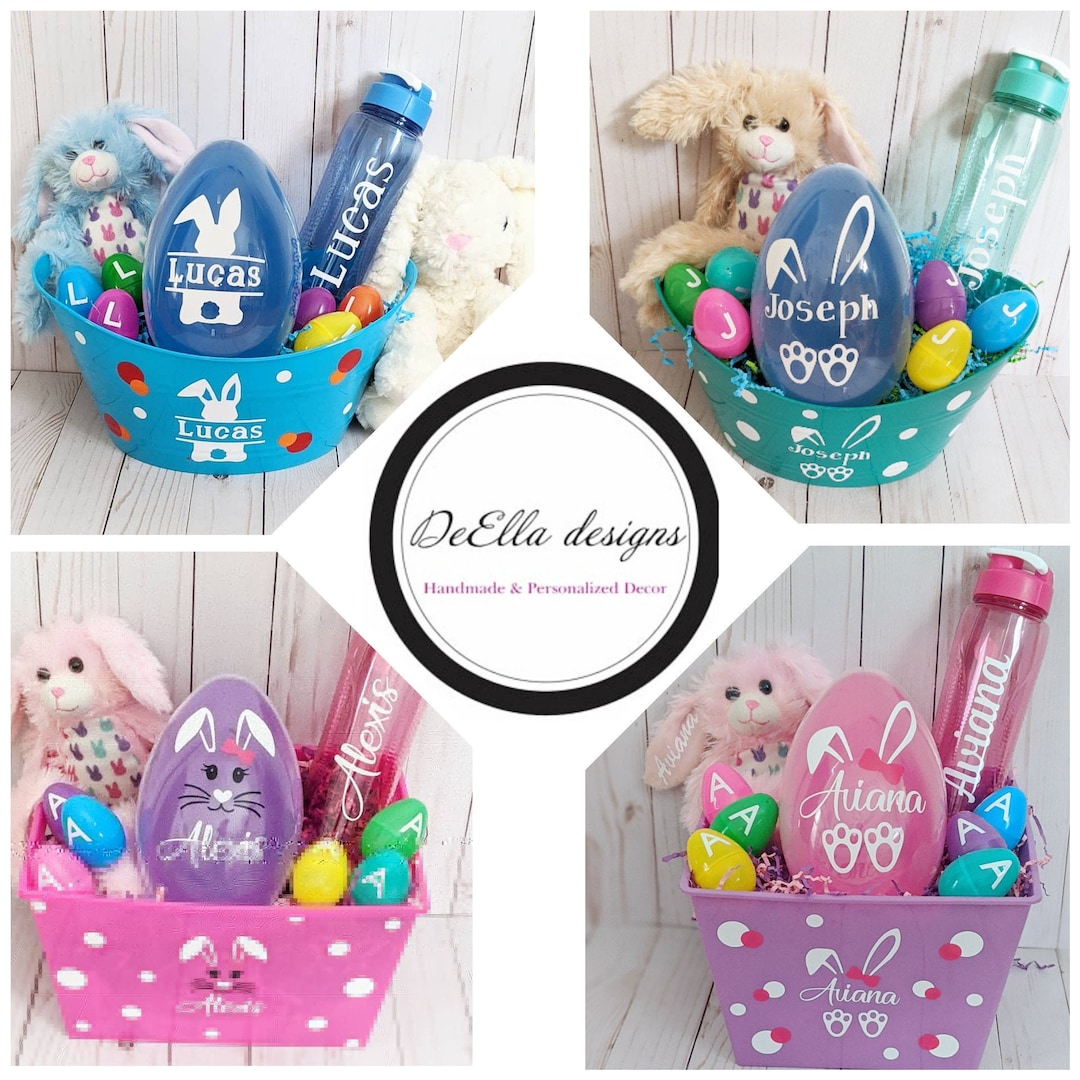 Personalized Easter Basket, Easter Basket, Easter Gift, Easter Egg ...