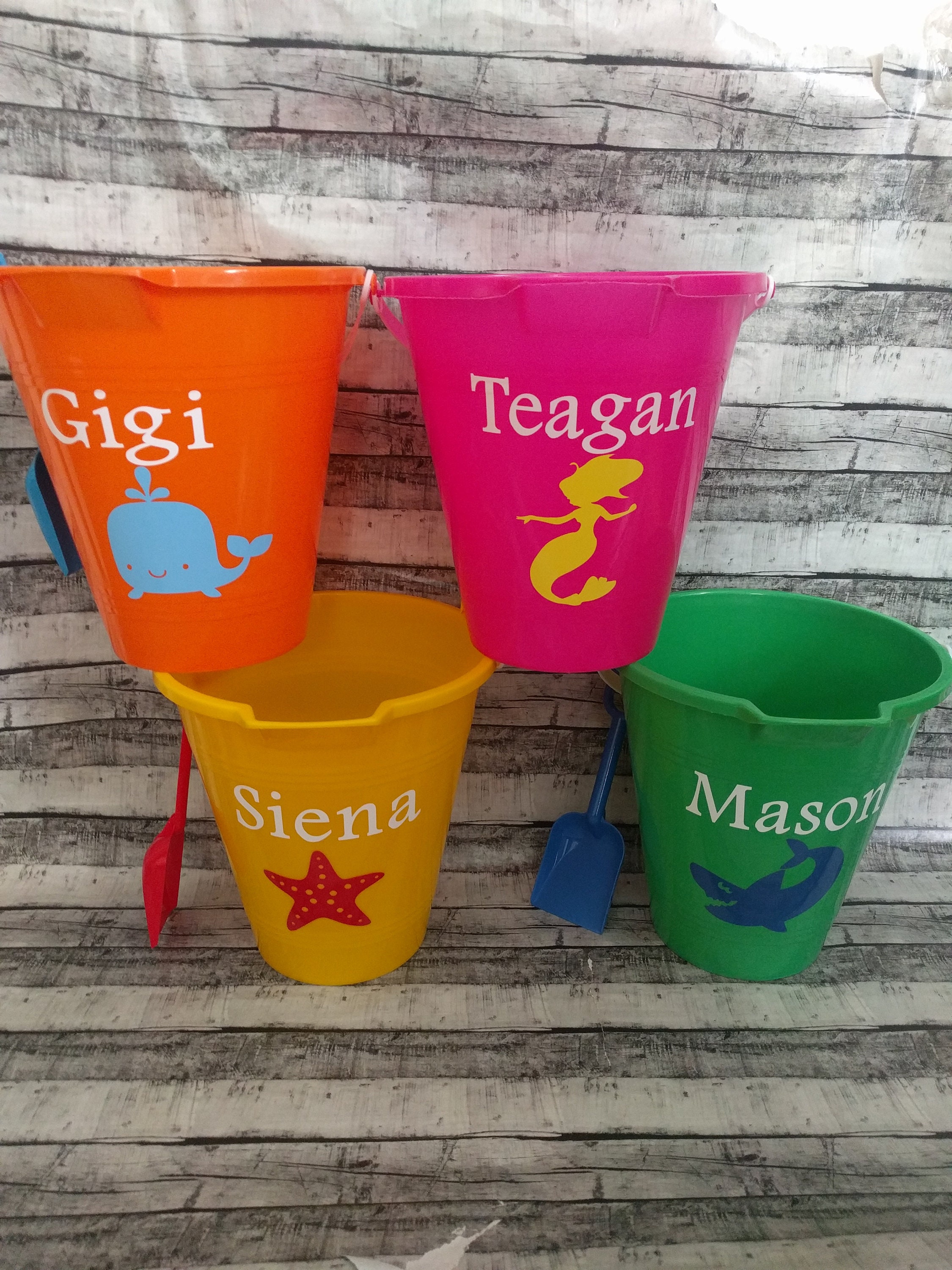 Personalized Beach Bucket Sand Bucket Fun in The Sun Beach | Etsy