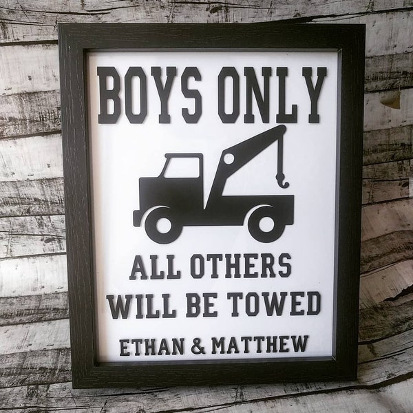 Boys Only Sign - Etsy