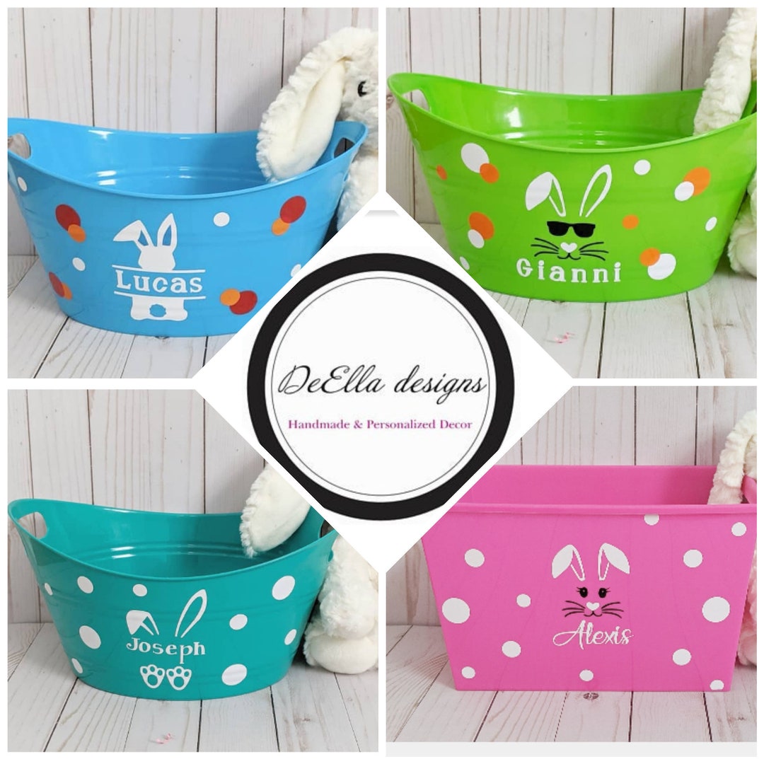 Personalized Easter Basket, Easter Basket, Easter Gift, Easter Egg ...