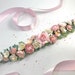 Floral Sash for Dress, Pink and White Flower Belt for Flower Girls ...