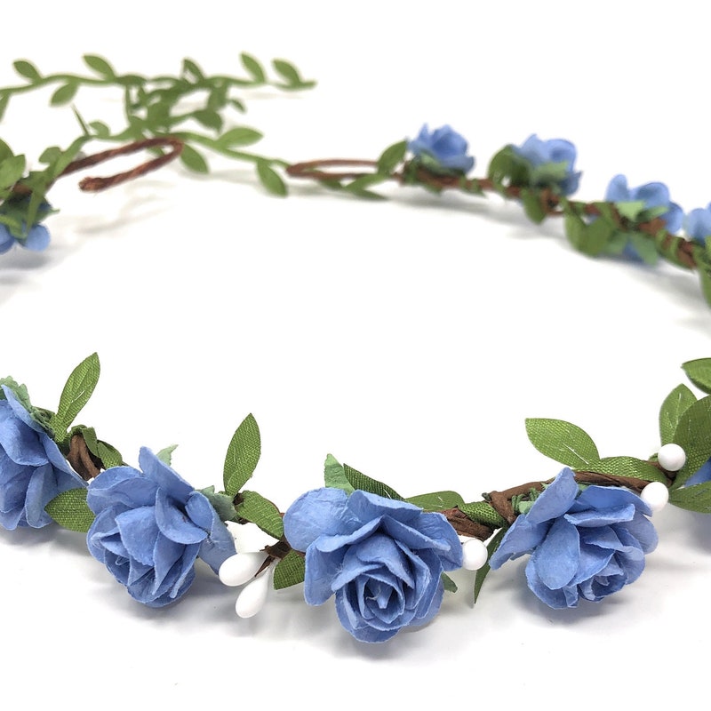 Blue Flower Crown - Etsy