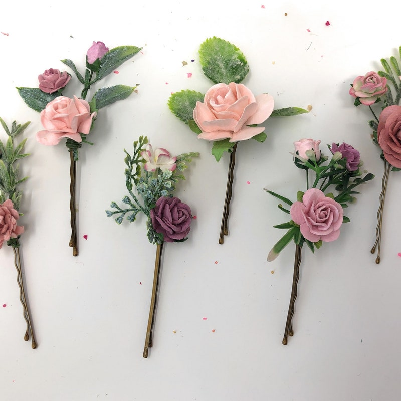 Mauve Wedding Hair Pin - Etsy