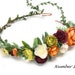 Floral Crown Wedding Peach Flower Crown for Girls Flower - Etsy