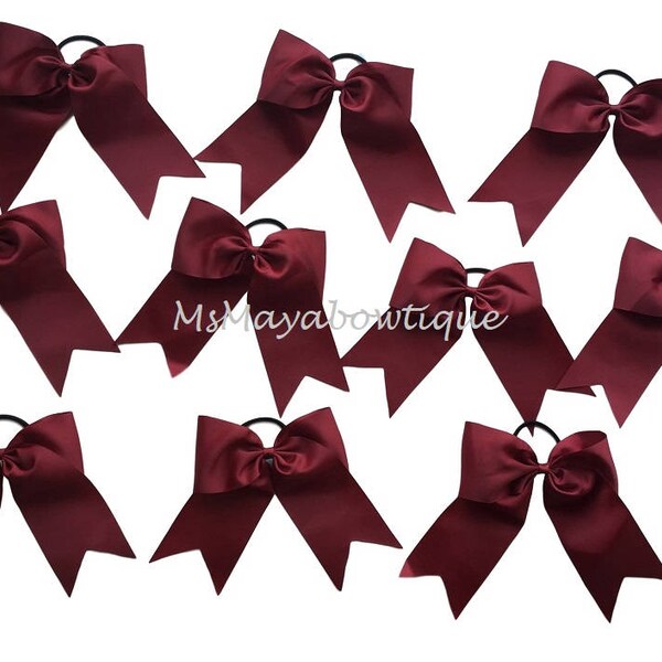 Maroon Cheer Bows - Etsy