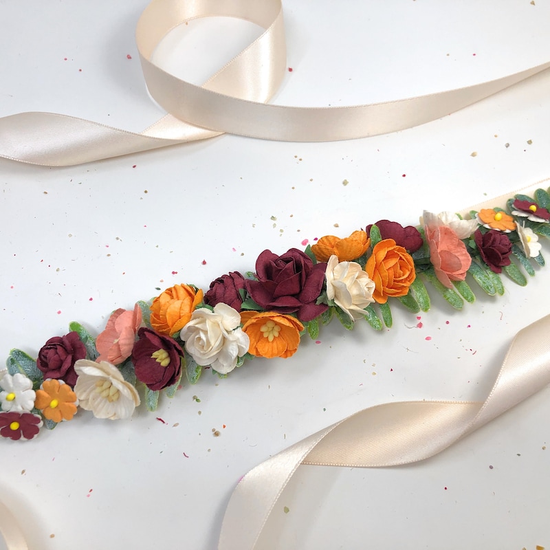 Flower Sash Belt - Etsy
