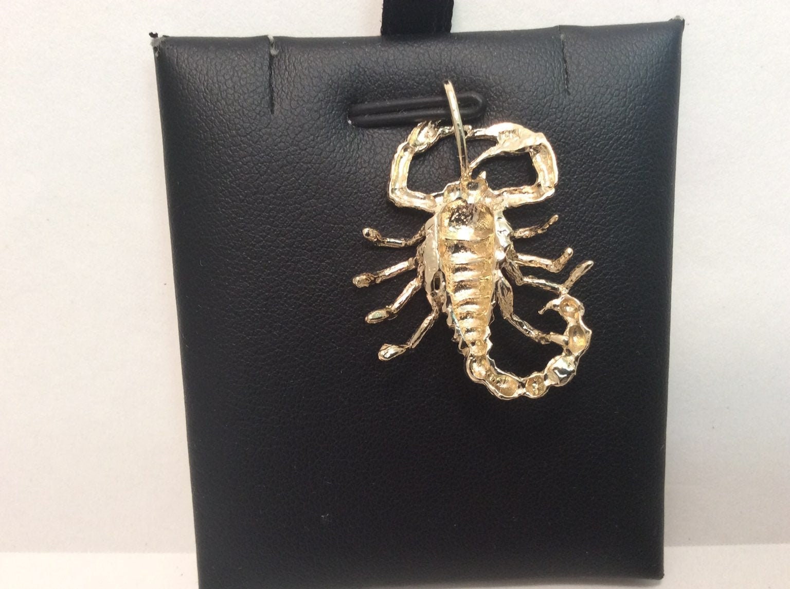 10K Solid Yellow REAL Gold Scorpion Pendant 3D Scorpio Zodiac | Etsy