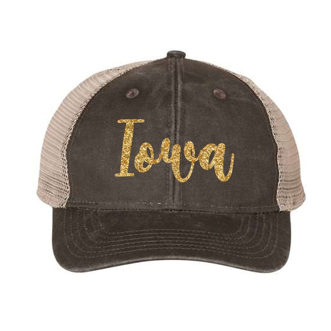 Iowa Vintage Ponytail Baseball Hat | Mesh | Trucker | Game Day | Cute ...
