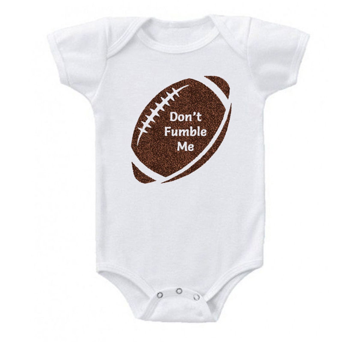Don't Fumble Me Glitter Football Infant Bodysuit Funny - Etsy