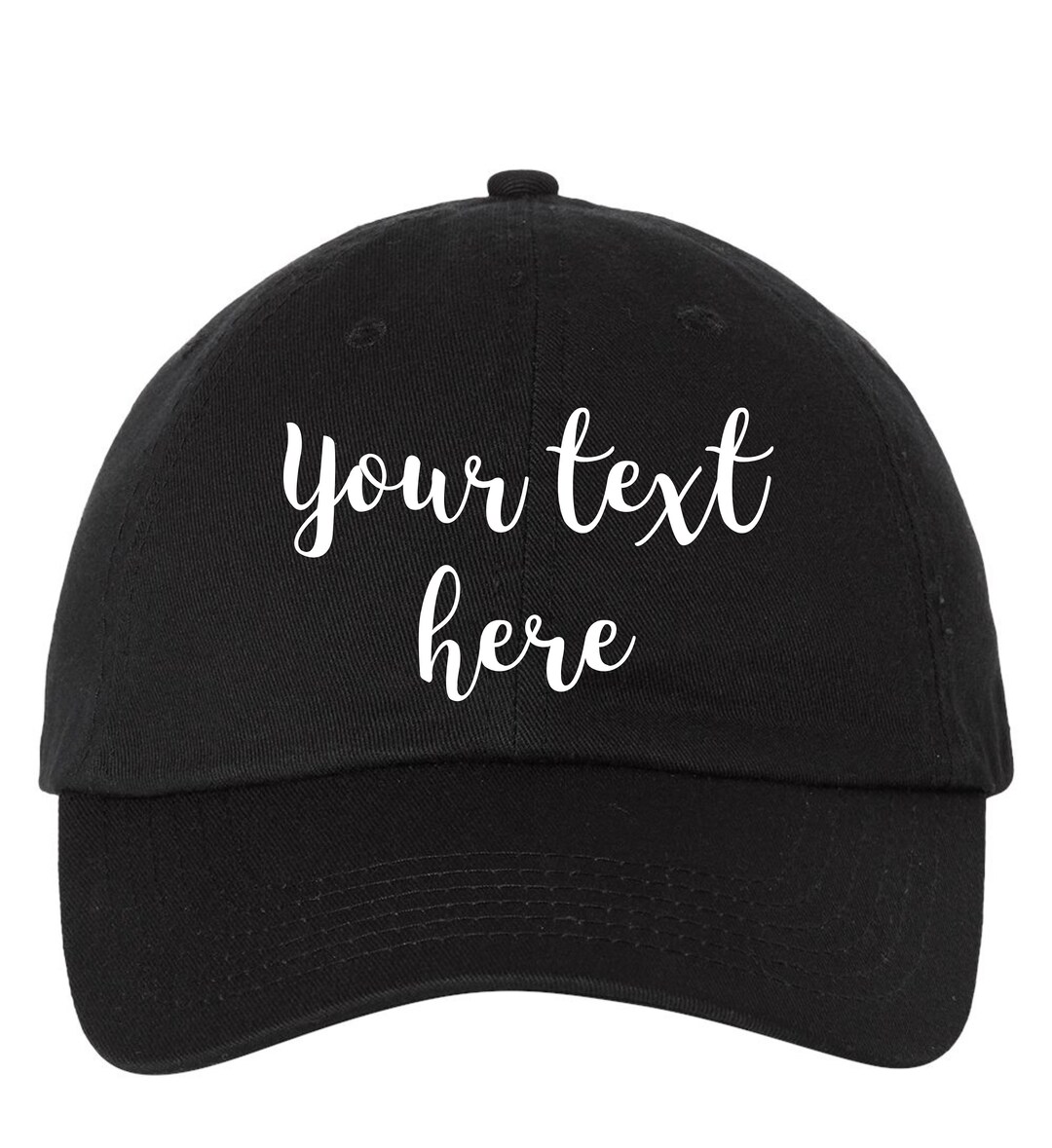 Custom Baseball Hat | Your Text Here | Logo | Customized | Gliiter or ...